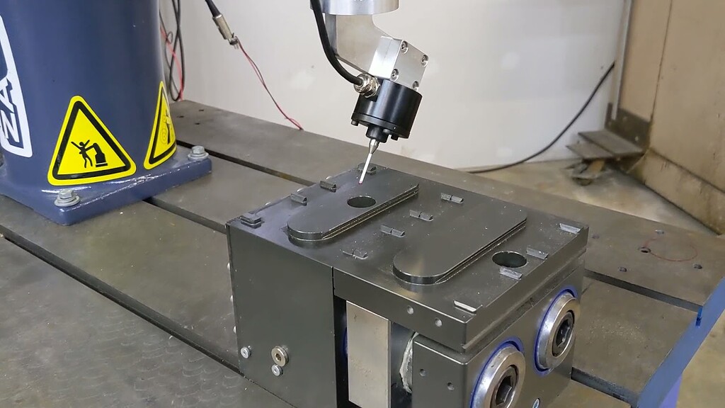 Example program - probing points, creating a new user frame from the probed points, and saving ...