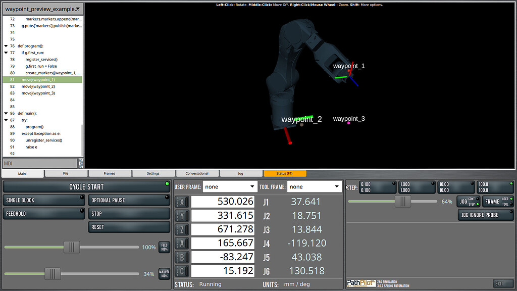 Example Program Create Ros Publisher And Decorate Waypoints Robots Tormach Forums 5505