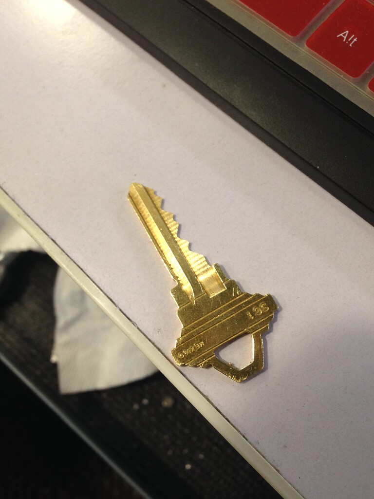 Key Cutting - Traditional and "Laser" Cut - Mill - Tormach Forums