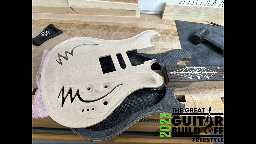 1 year in 4 minutes. Unique Carbon Fiber laminated Archtop Guitar ...